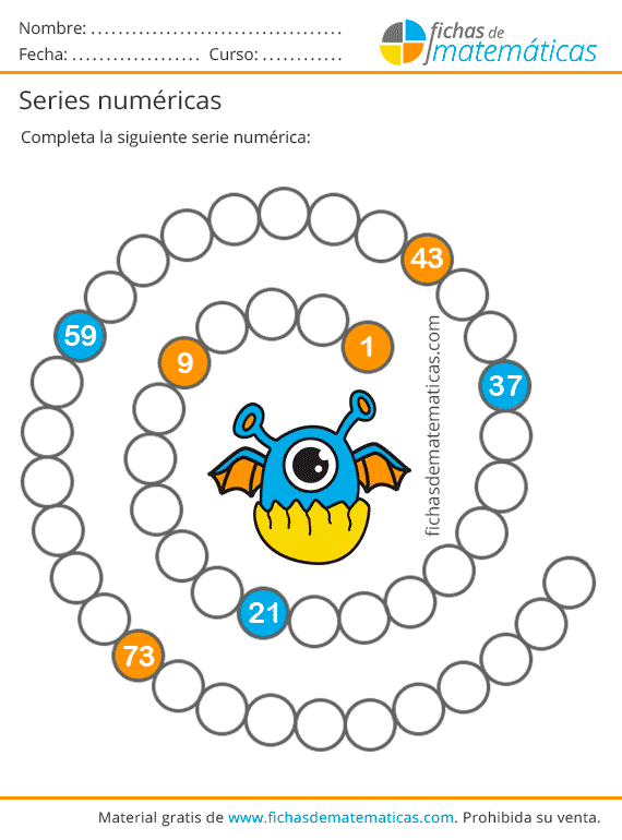 Series Numéricas Para Niños Descarga Ejercicios En Pdf Gratis