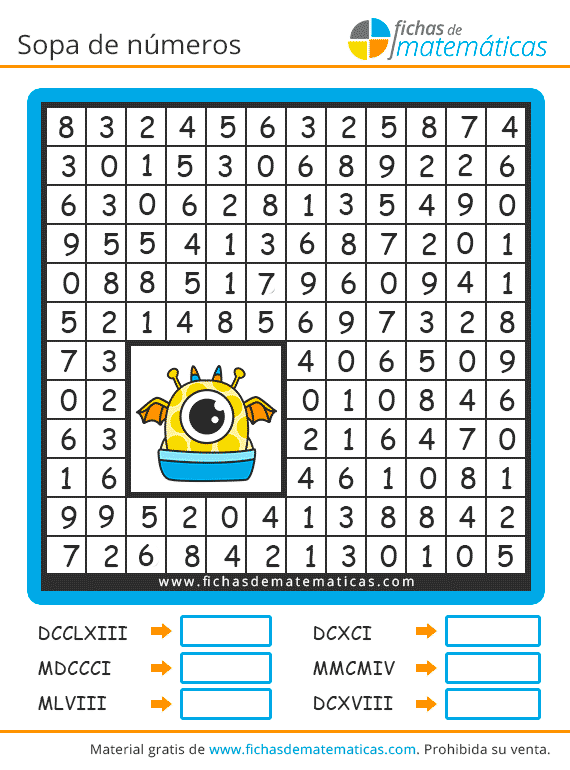 Sopa de Números con Sumas, Restas y Más... Descarga PDF Gratis.