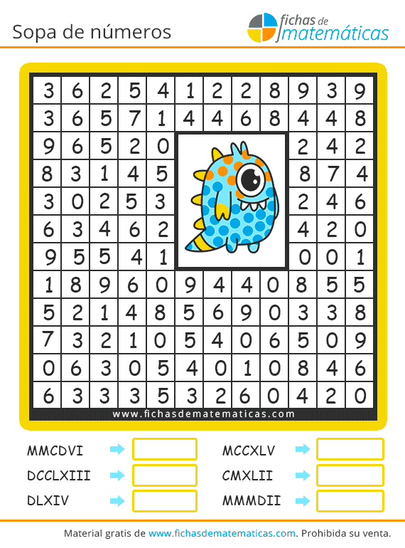 Sopa de Números con Sumas, Restas y Más... Descarga PDF Gratis.