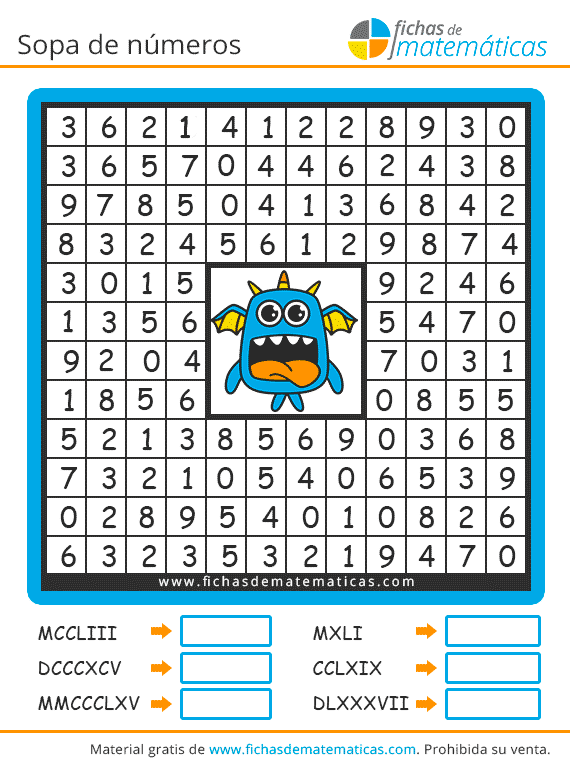 Sopa de Números con Sumas, Restas y Más... Descarga PDF Gratis.