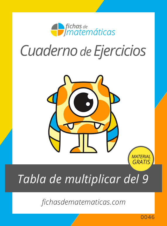Tabla del 9. Tablas de Multiplicar para Primaria + PDF GRATIS